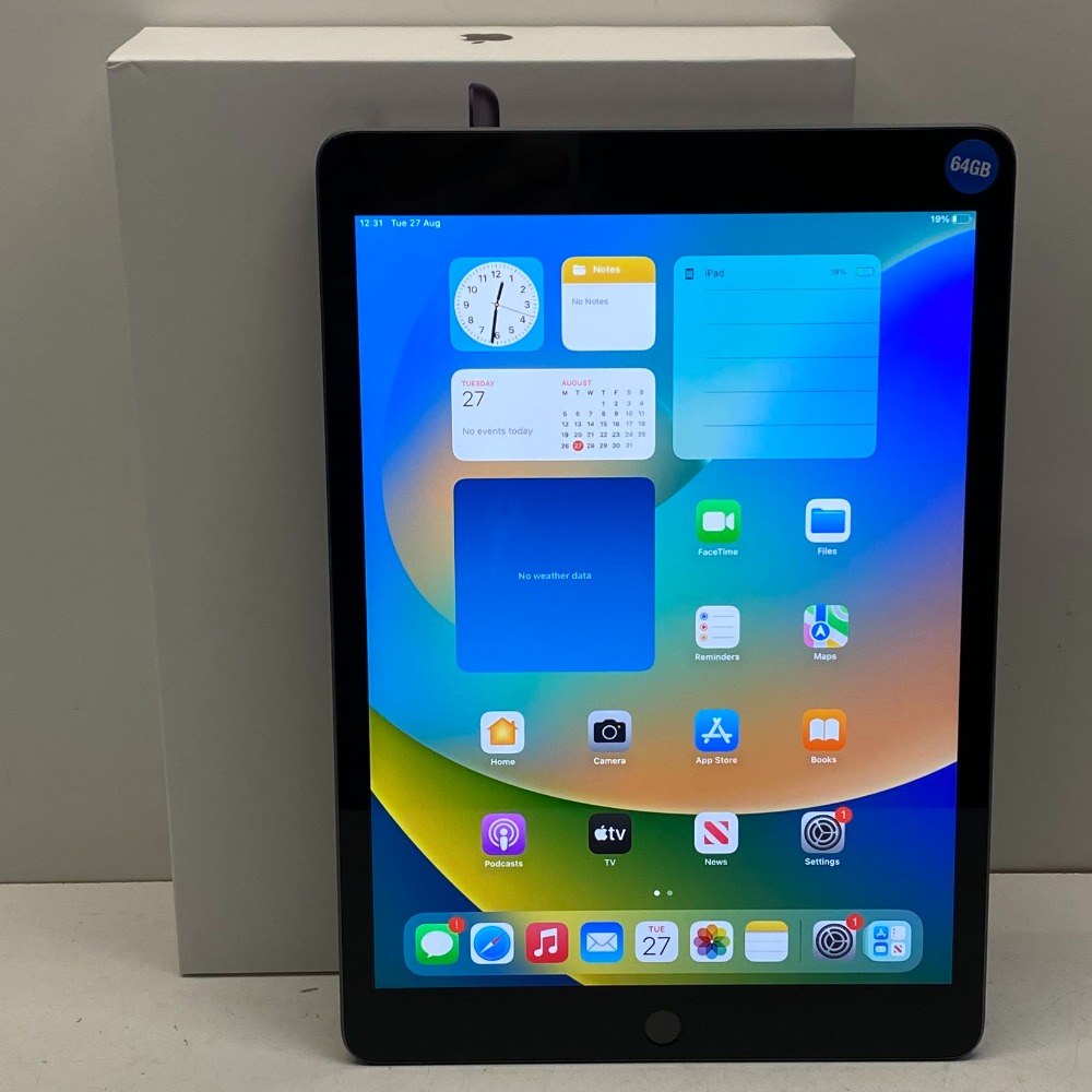 Pre-owned Apple iPad 9th Generation Model A2602 64GB WiFi in Space Grey ...