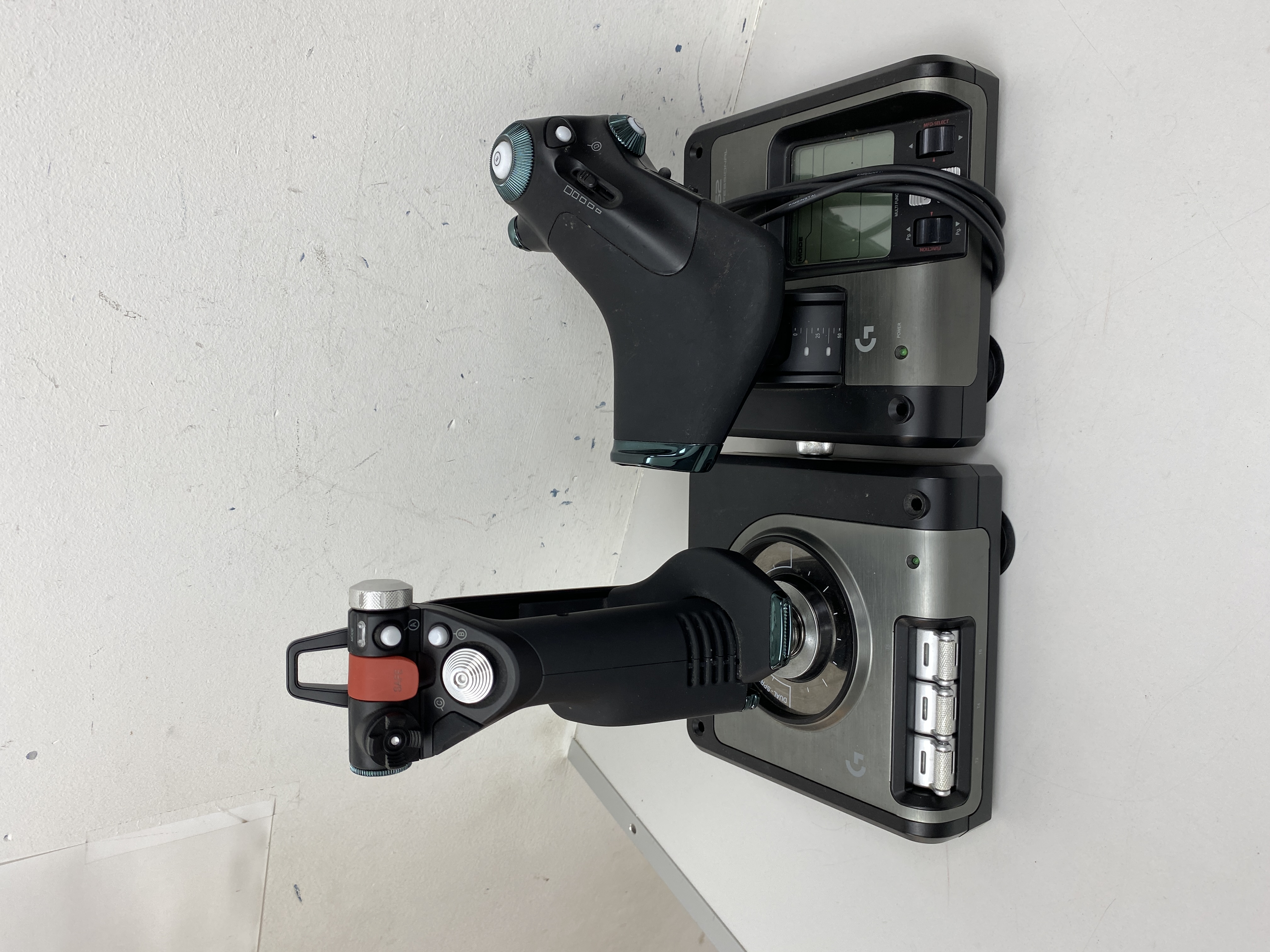 Pre-owned Logitech G Saitek X52 Pro Flight Controller - Black - Own4Less