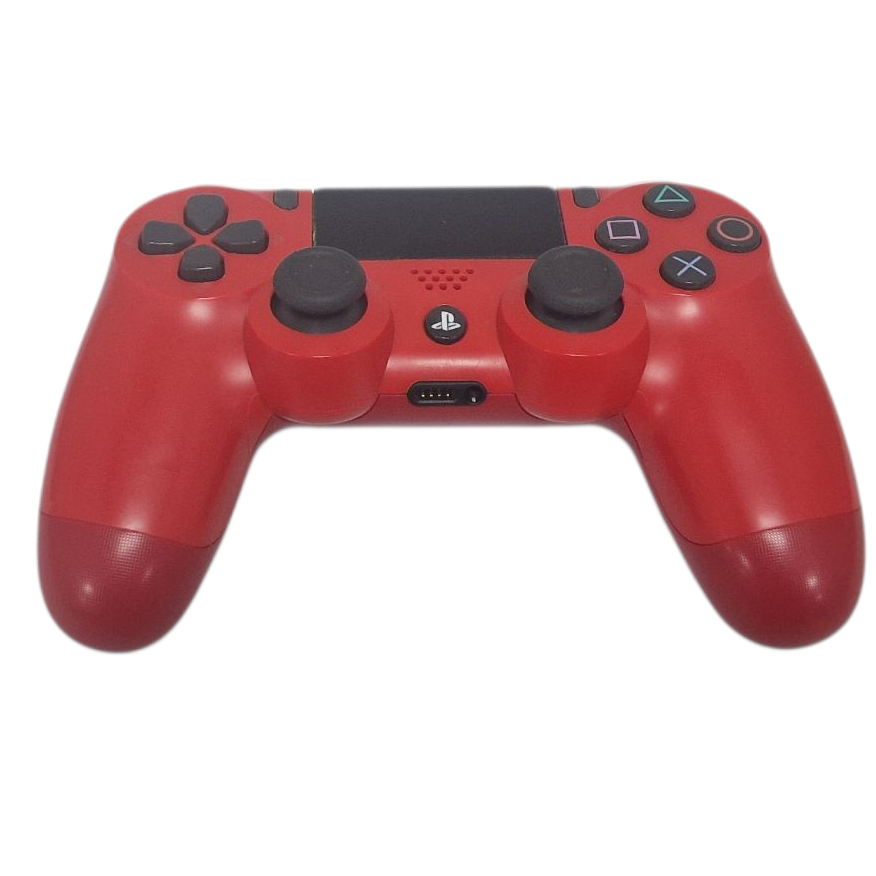 Pre-owned Official PlayStation 4 Controller - Red - Own4Less