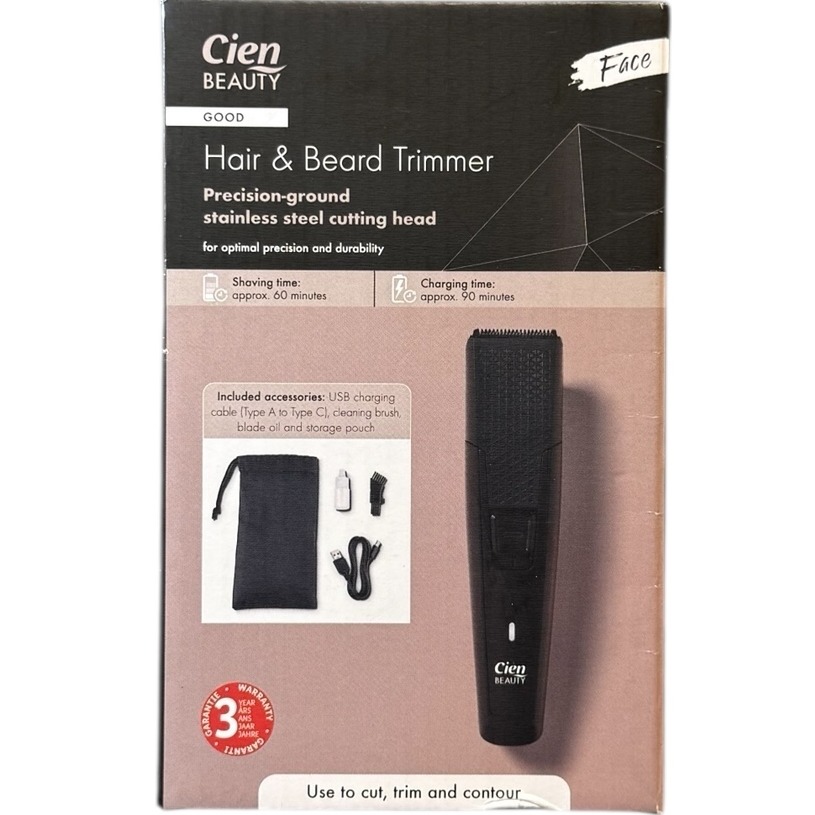 New New: Cien Beauty Hair & Beard Trimmer - Black - Own4Less