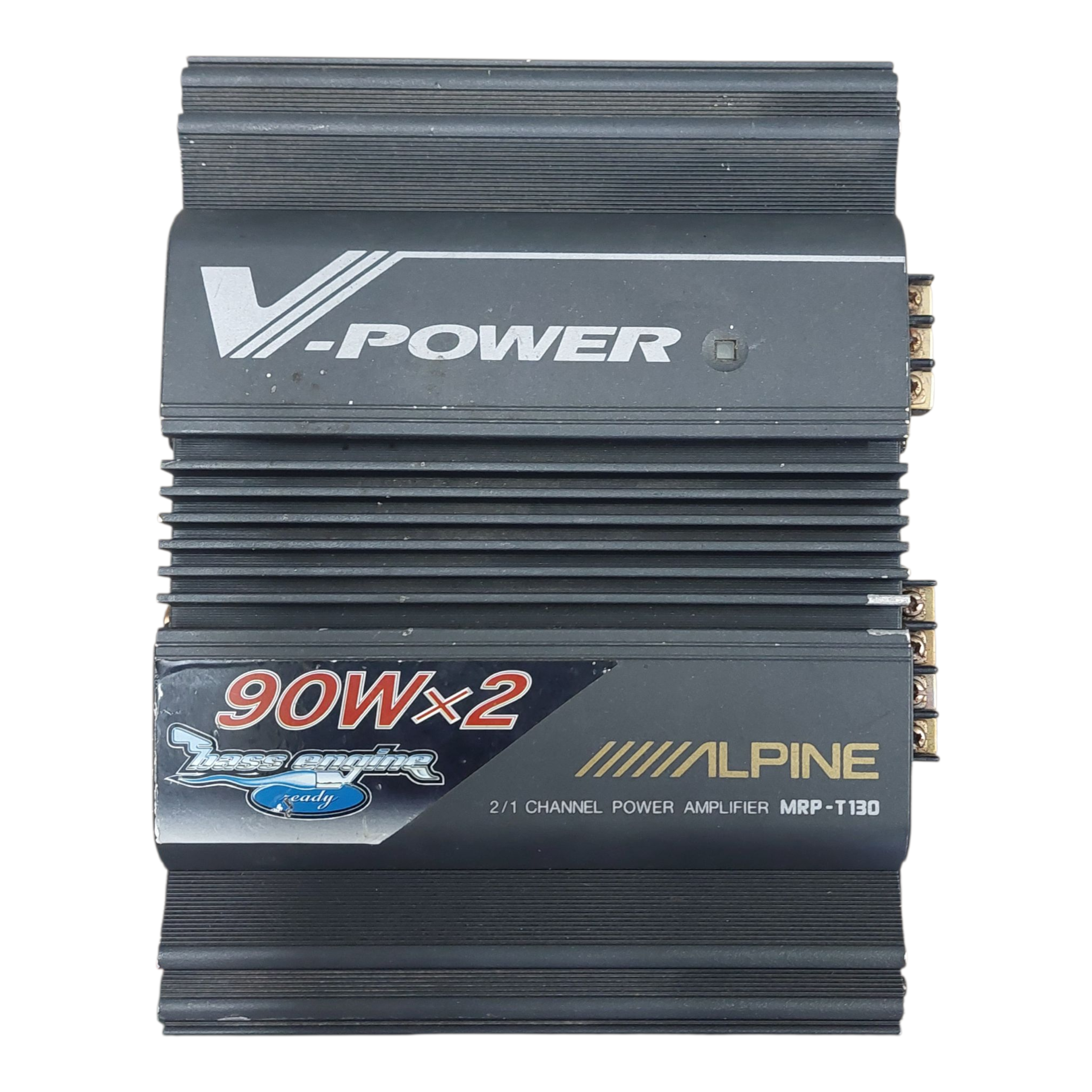Pre-owned Alpine V-Power MRP-T130 2/1 Channel Car Amplifier 130W RMS ...