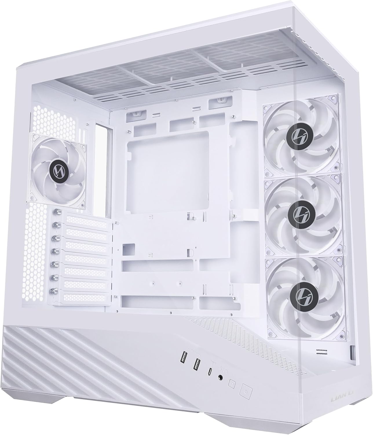 Like New Lian Li V100R ARGB Mid-Tower ATX PC Gaming Case White - New ...