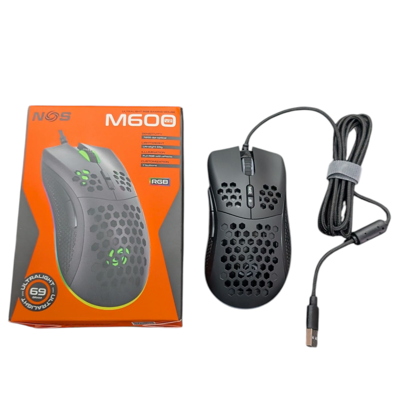 Like New NOS M600 V2 RGB Gaming Mouse - Own4Less