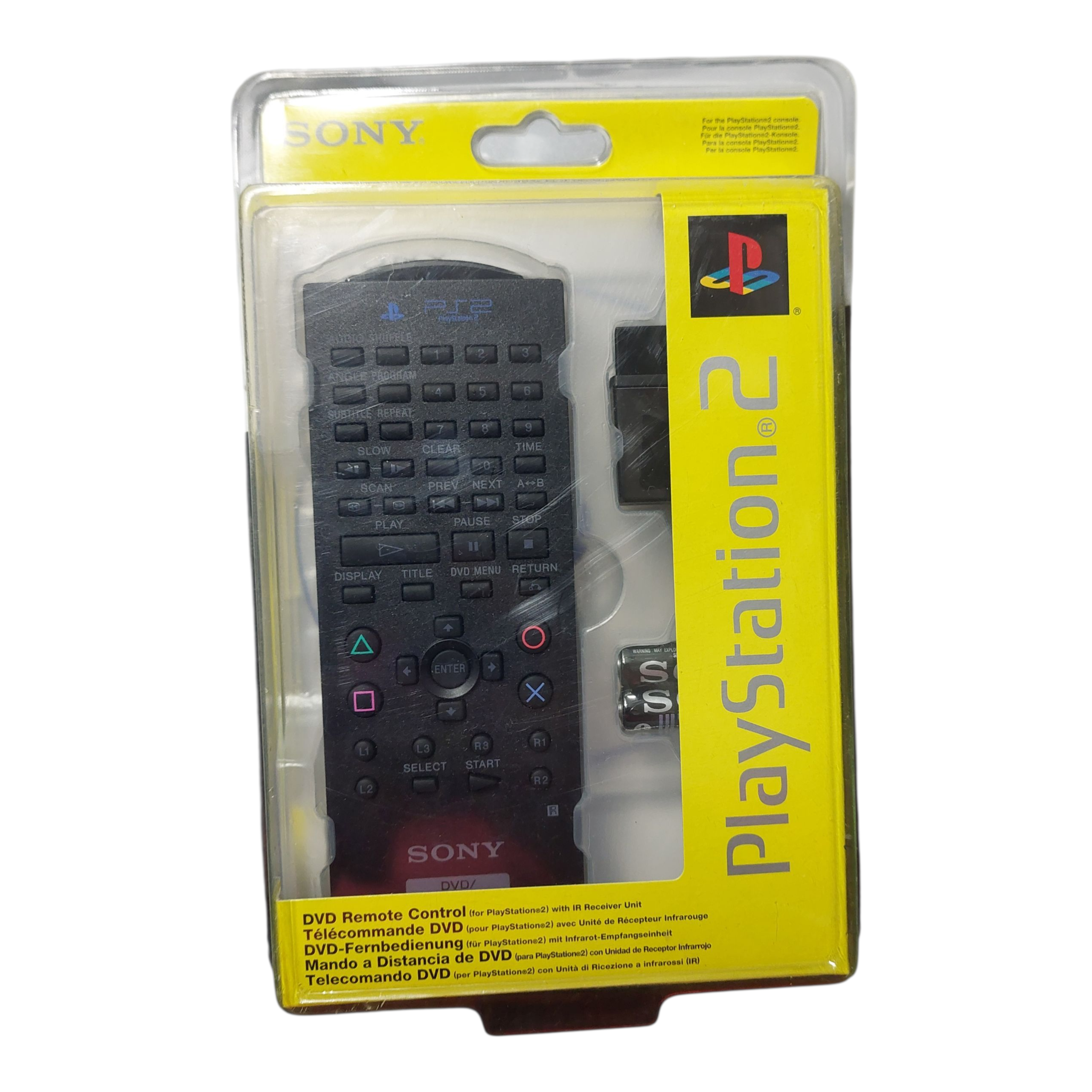 New Sony PlayStation 2 PS2 DVD Remote Control & IR Receiver New Sealed ...