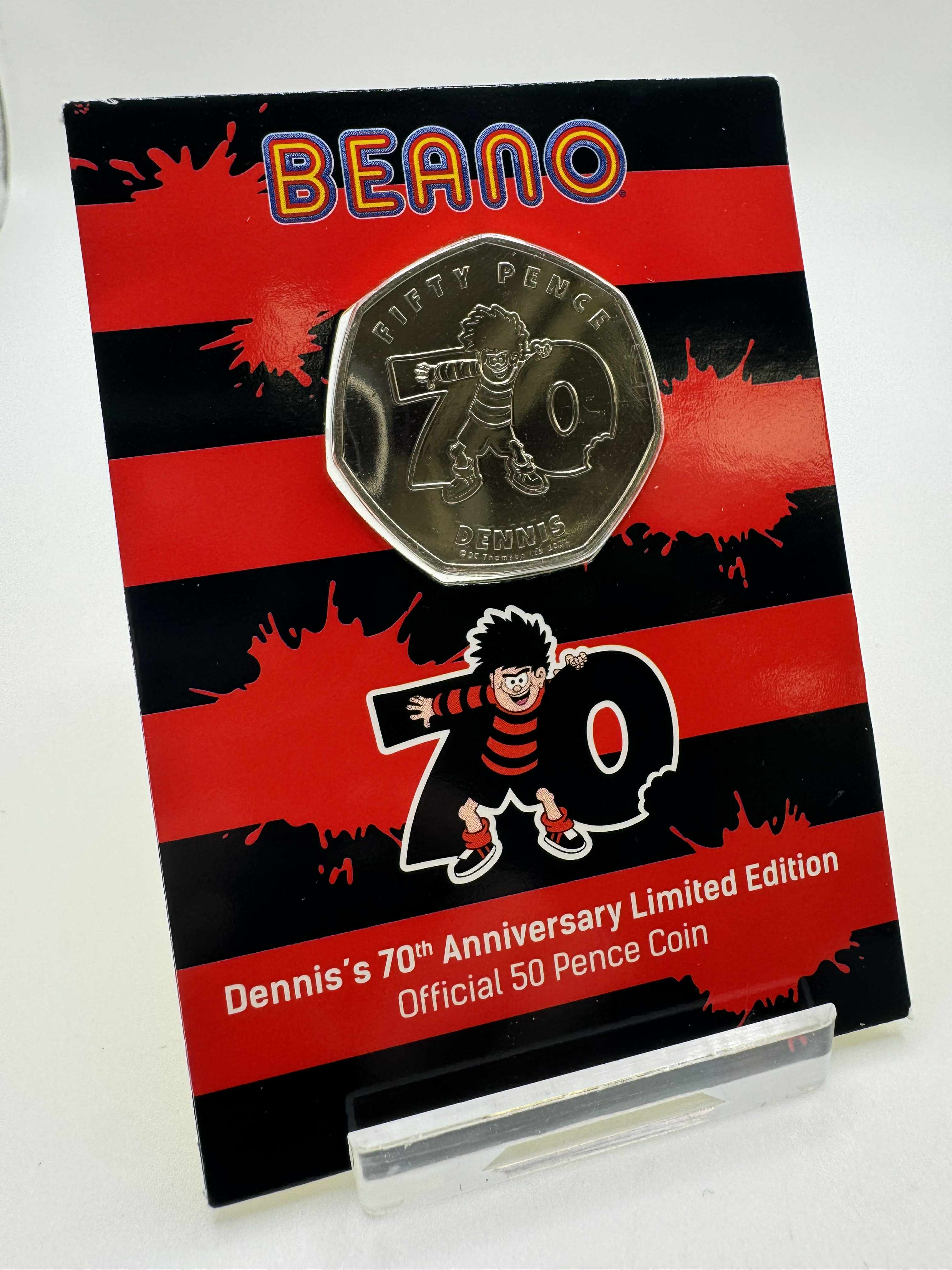 Pre-owned Beano Dennis The Menace Limited Edition 50P - Own4Less