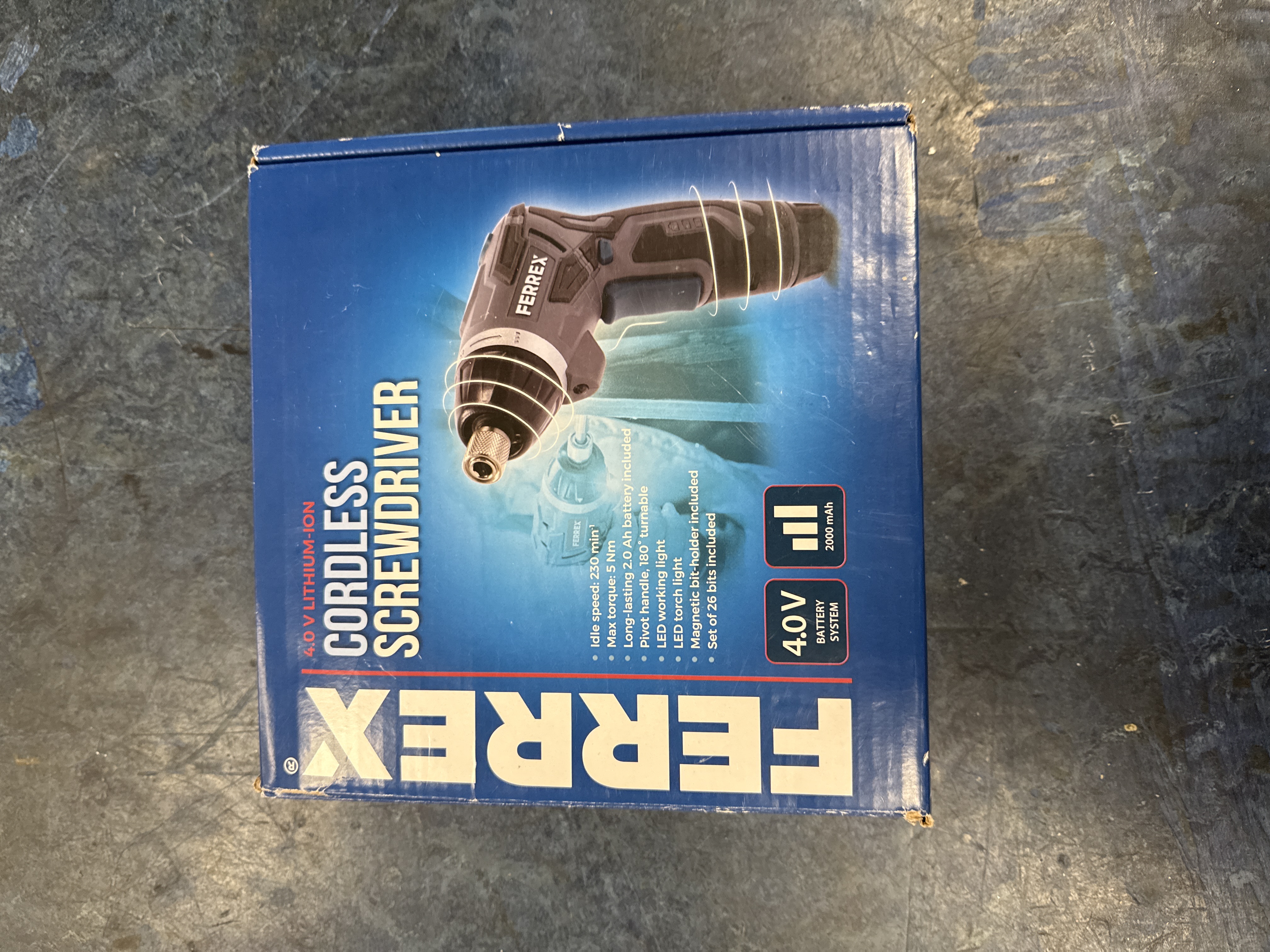 New Ferrex ferex 4.0 v lithium ion cordless screwdriver - Own4Less