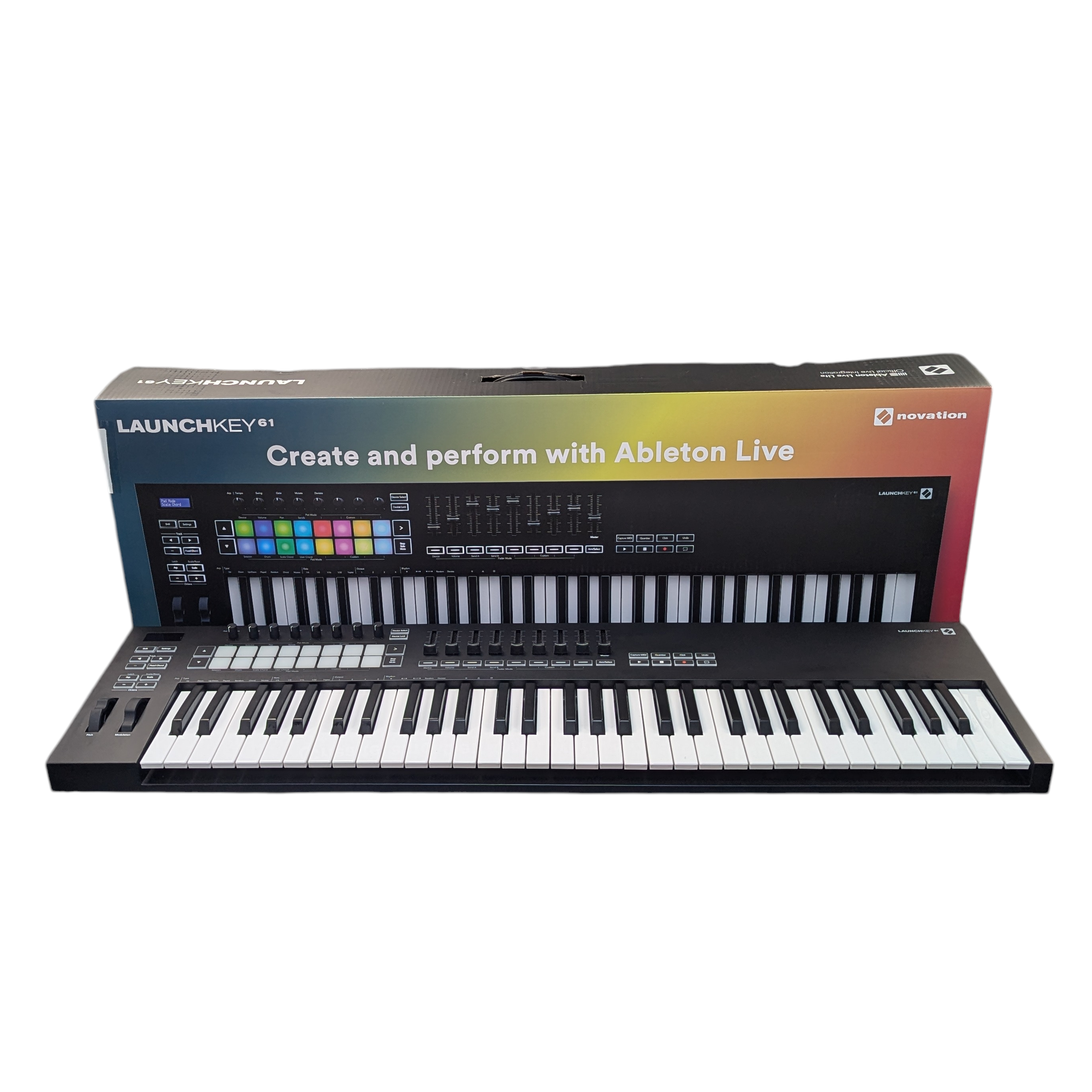 Pre-owned Novation Launchkey 61 MK3 III USB Midi Controller Keyboard ...