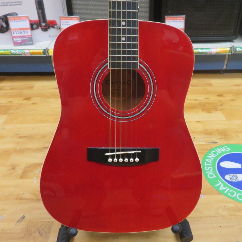 Pre-owned Chicago CH1JNRRD Acoustic Guitar - Own4Less