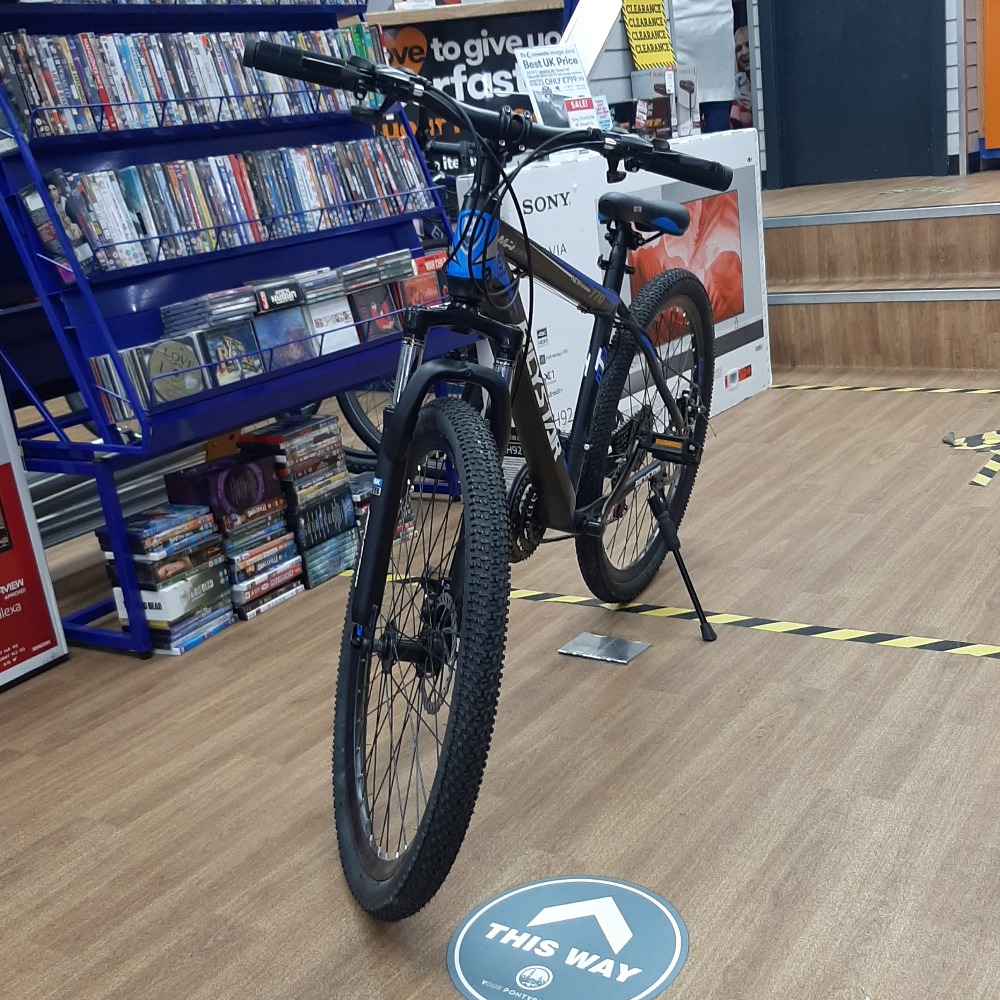 Bicystar 26" Wheel Unisex Mountain Bike, Black and Blue - Own4Less