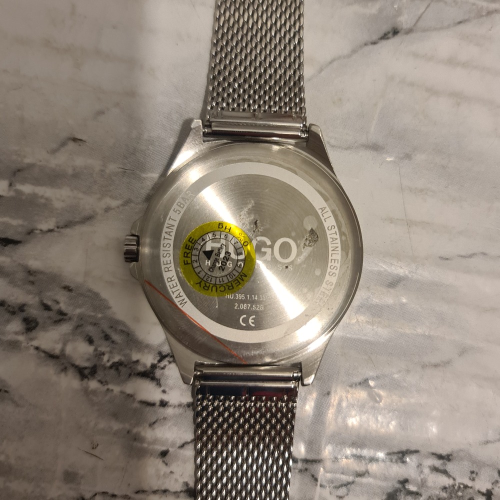 Pre-owned Hugo Boss Mens Smash Watch 1530135 HU.395.1.14.3397 - Grey ...