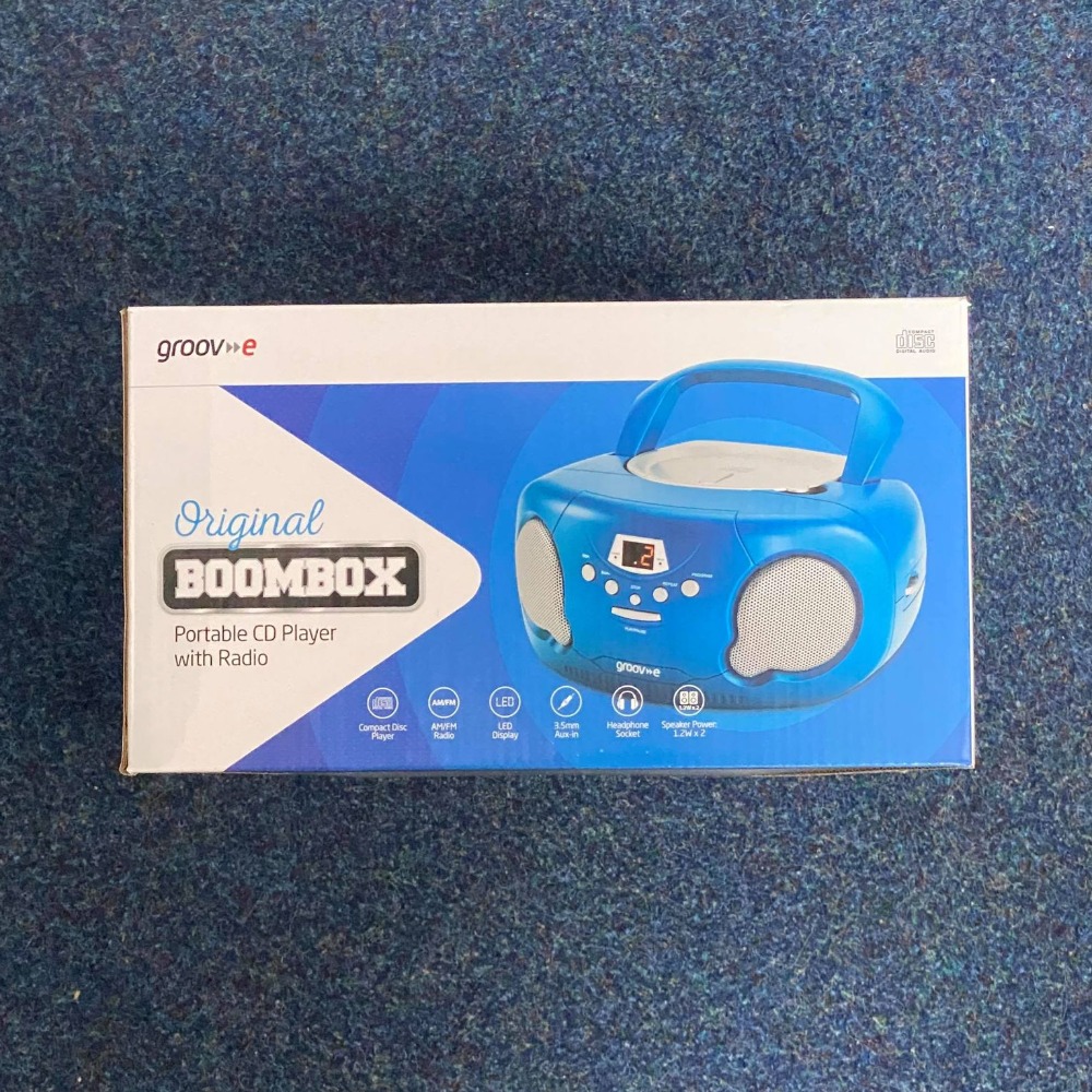 New Groove Original Boombox Blue - Own4Less
