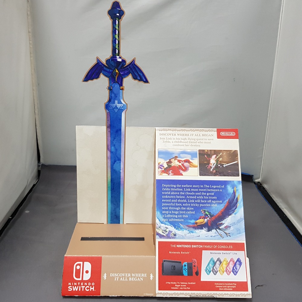 The Legend of Zelda Skyward Sword Promotional Counter Top Display Stand ...