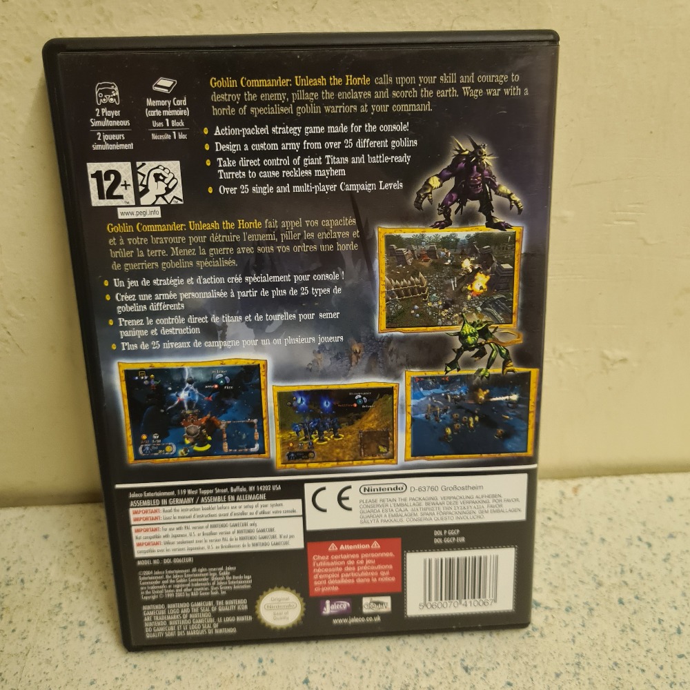Pre-owned NINTENDO GameCube Game GOBLIN COMMANDER UNLEASH THE HORDE ...