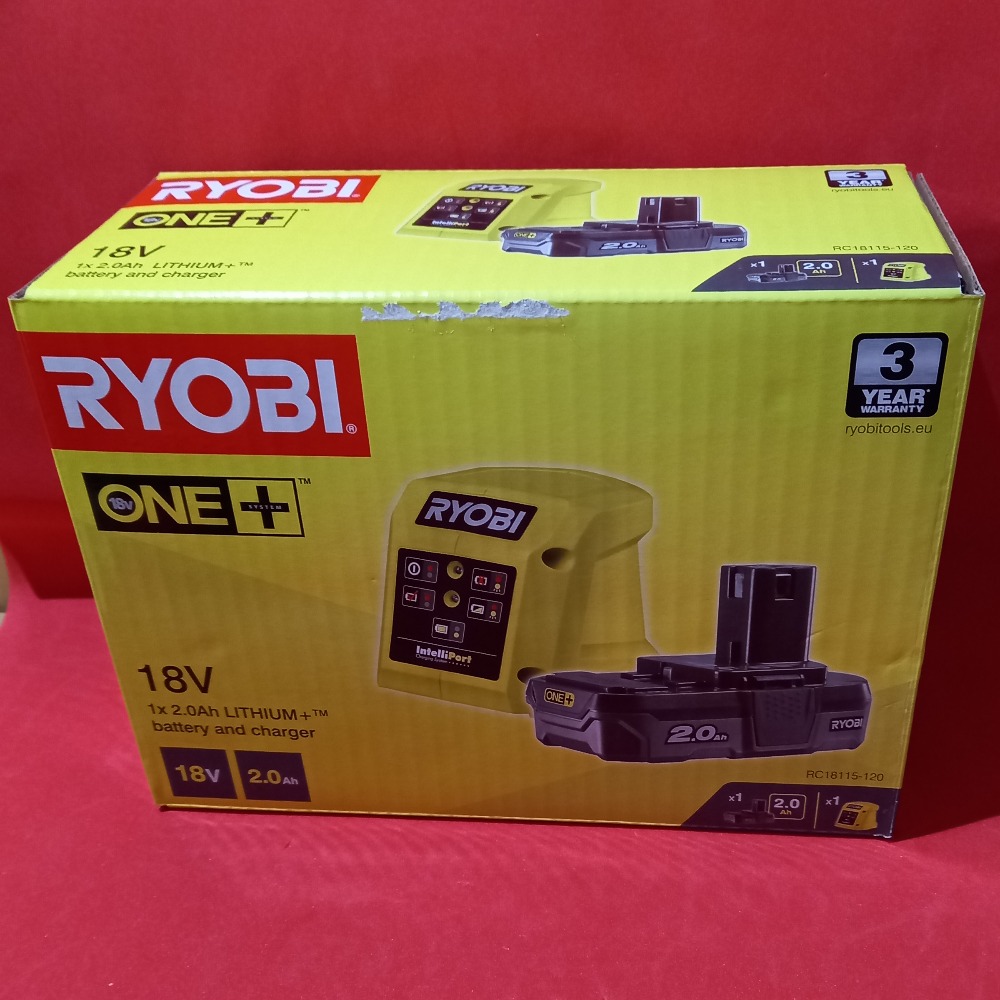 Ryobi Ryobi RC18115-120 18V ONE+ Lithium+ 2.0Ah Battery & 1.5A Charger ...
