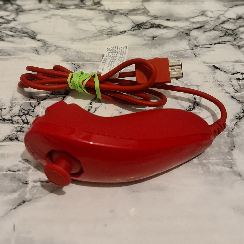Pre-owned Genuine Nintendo Wii Nunchuck Controller Attachment - Red ...