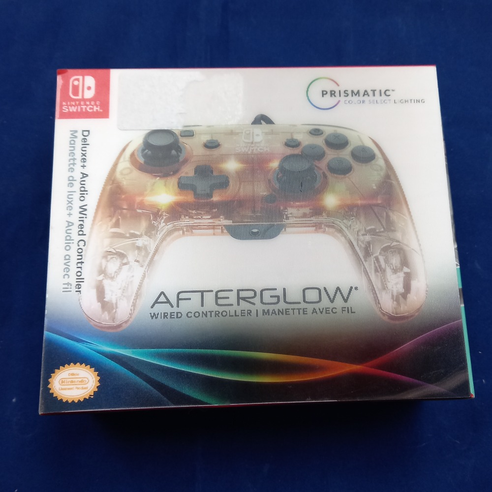 New Nintendo Afterglow Deluxe Prismatic Switch Wired Controller - Own4Less