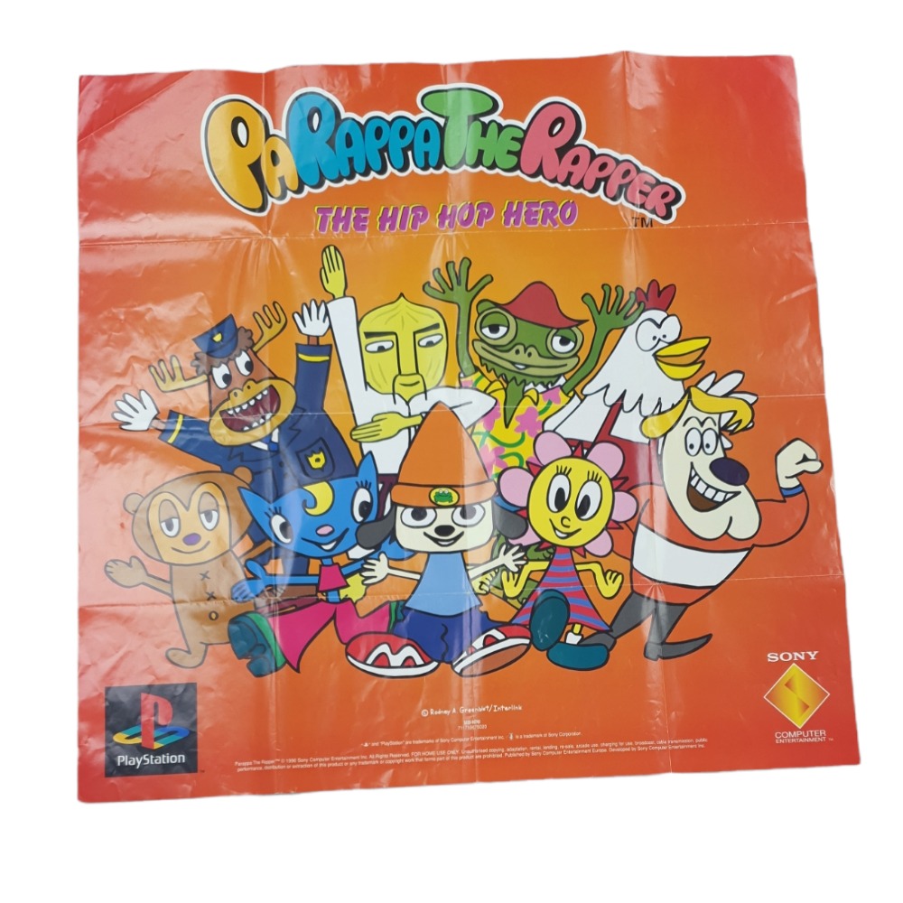 Pre-owned PaRappa The Rapper: Hip Hop Hero - Includes Poster PS1 - Own4Less