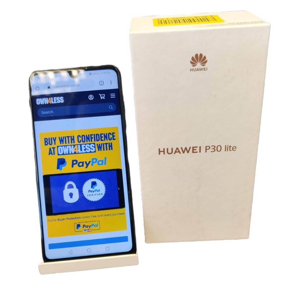 Pre-owned Huawei P30 Lite Black 128GB Open Network - Own4Less